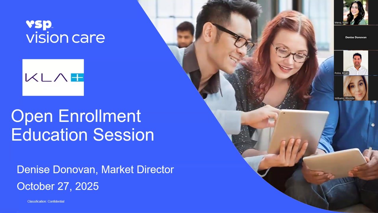 Video: Open Enrollment Education Session | KLA