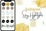 Design 5 attractive instagram story highlights covers